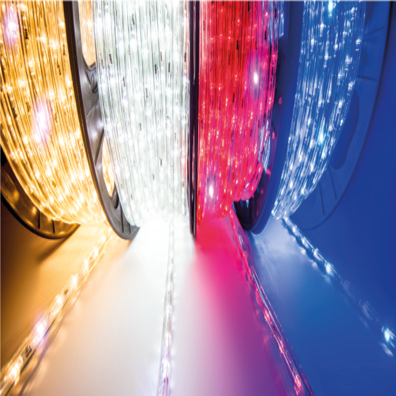 Hilo luminoso LED+FLASH 2 hilos rollo 45m 230V IP44 Vaelza